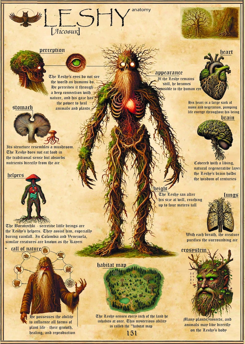 Unique Anatomical Encyclopedia, Illustrated Book of Mythical Creatures ...