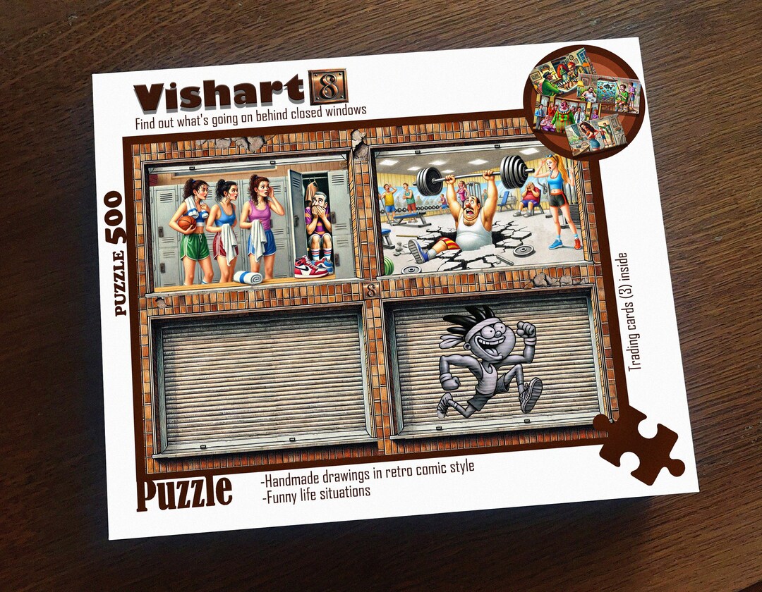 Original Puzzles, What's Hidden Behind the Windows, Handmade Drawings ...