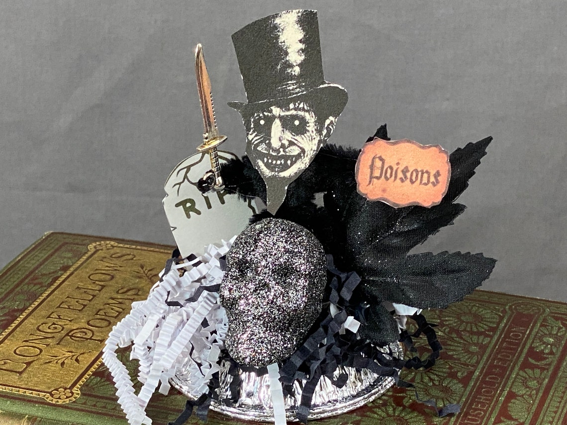 Retro Halloween Vintage Devil Decoration Vintage Halloween - Etsy