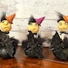 3 Spooky Witches Decor Gothic Halloween Decoration Handmade Halloween ...