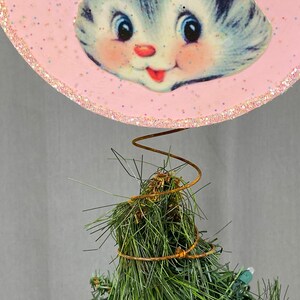 Vintage Easter Tree Topper Retro Easter Bunny Tree Topper Easter Decor ...