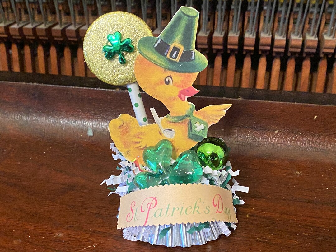 Vintage Leprechaun Duck St Patricks Day Decor - Etsy
