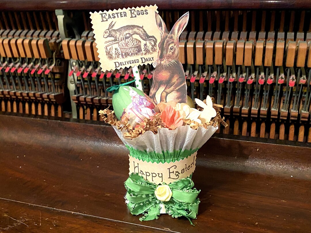 Vintage Easter Decor Retro Easter Nut Cup Decoration MCM Easter Vintage ...