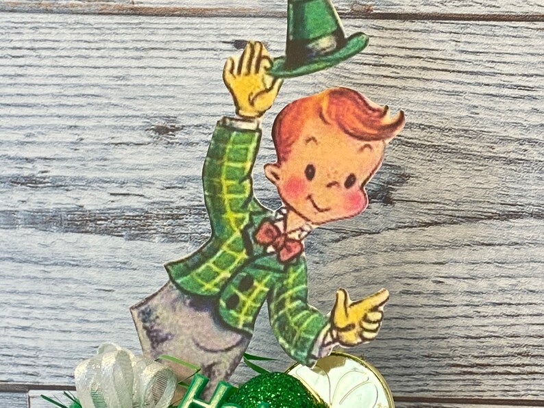 Retro St Patricks Day Decor Leprechaun Decoration Vintage St - Etsy