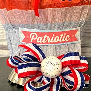 Vintage Patriotic Decor Vintage Americana Decor Servicemen Red White ...