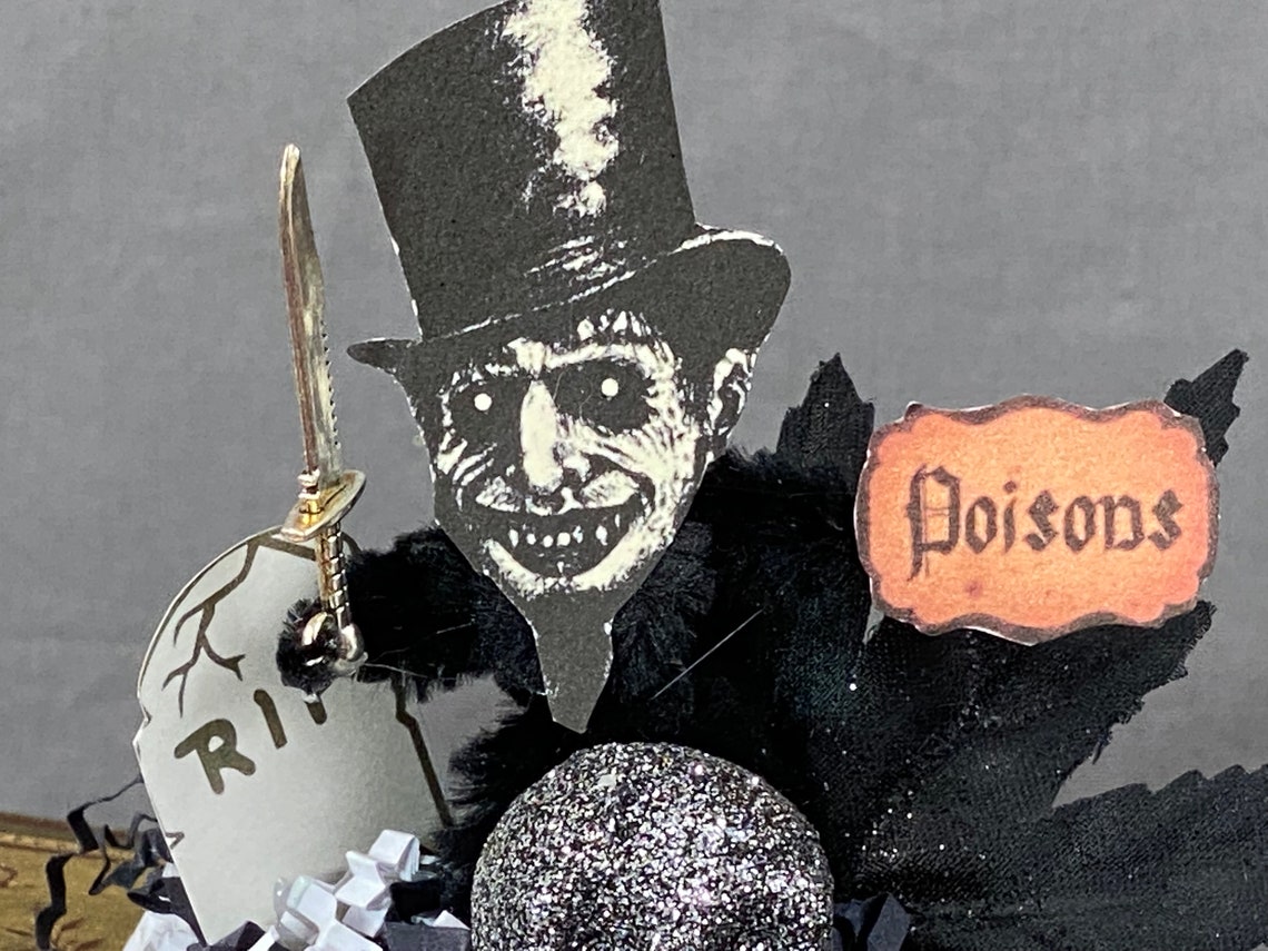 Retro Halloween Vintage Devil Decoration Vintage Halloween - Etsy