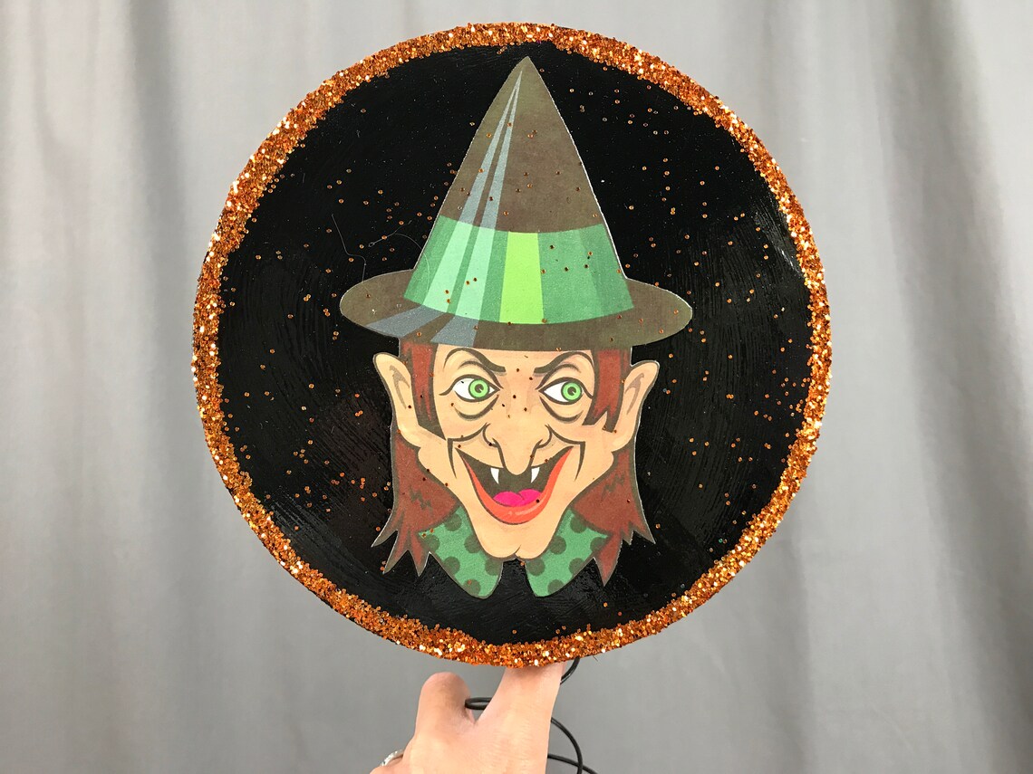 Halloween Tree Topper Vintage Inspired Spooky Witch Topper | Etsy