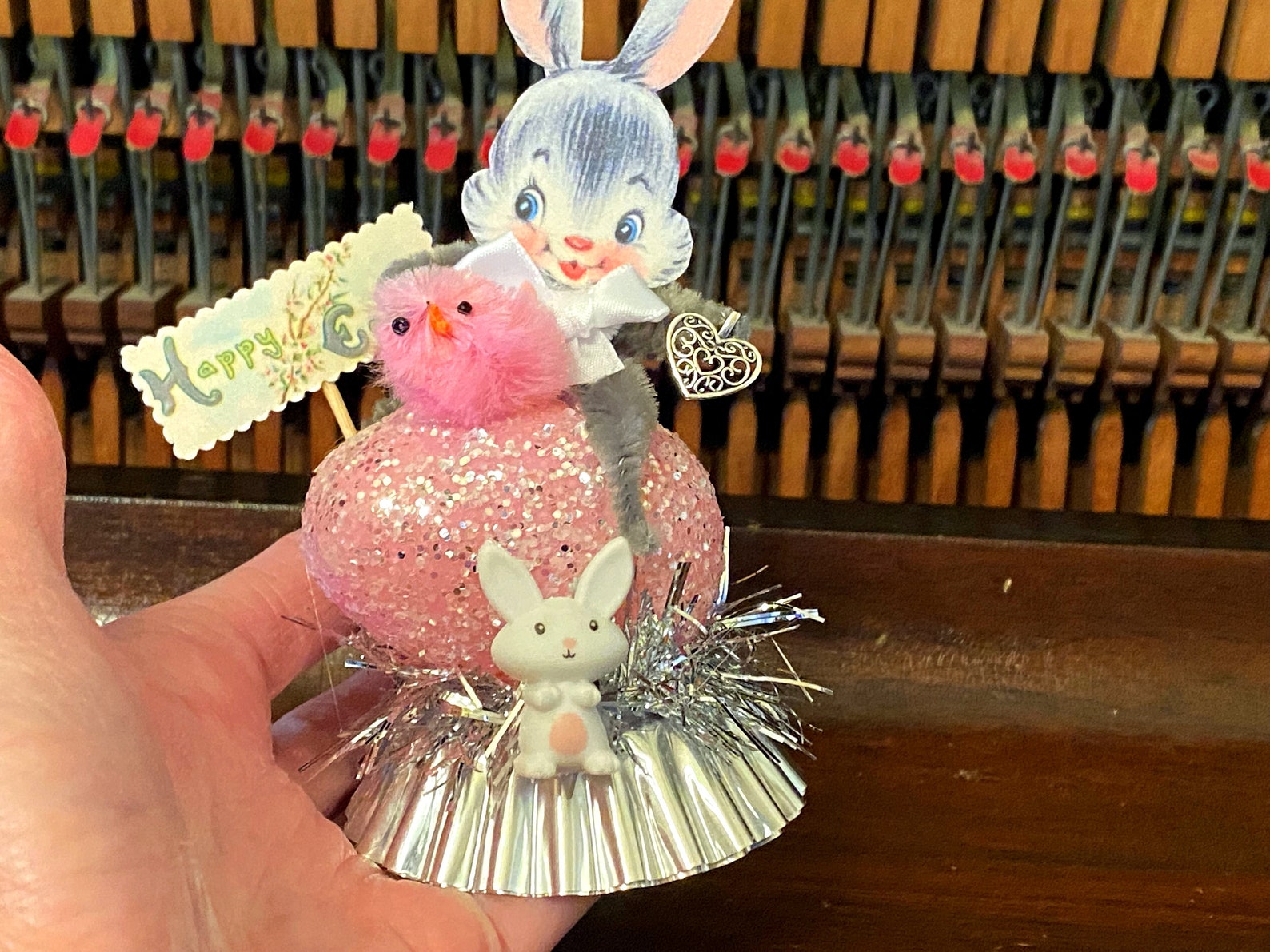 Vintage Easter Decor Easter Bunny Decoration Retro Easter - Etsy