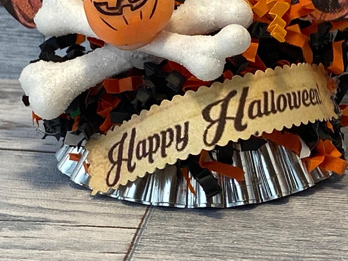 Retro Halloween Decor Pin up Skeleton Decor Vintage Halloween Jack O ...