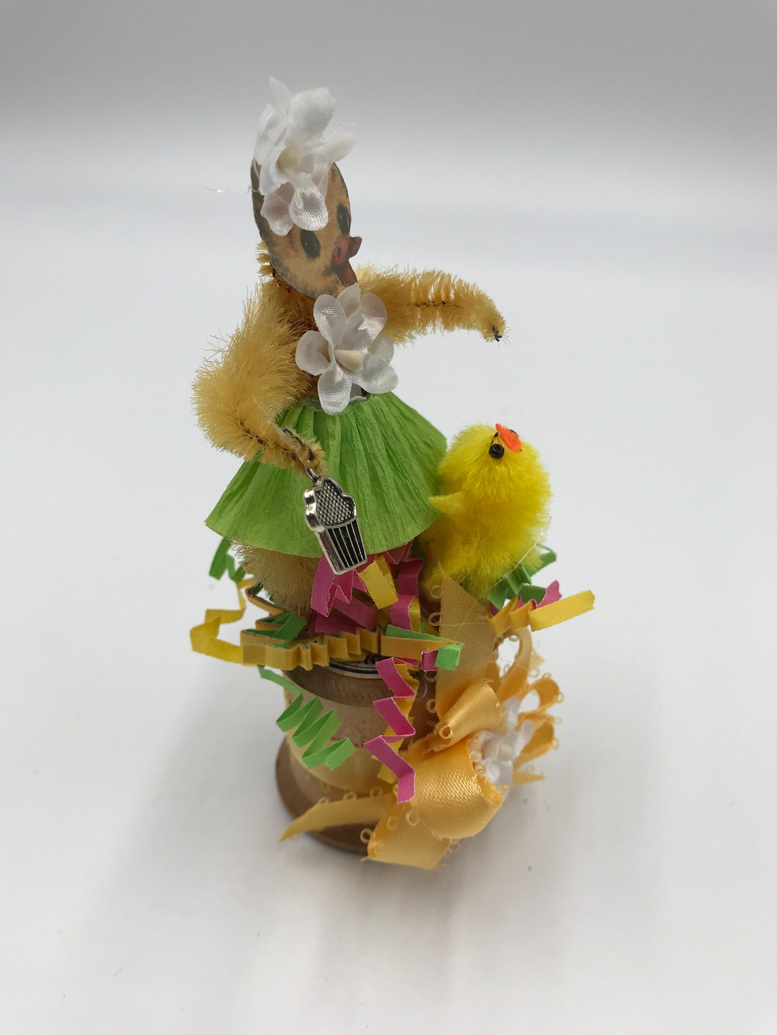 Vintage Easter Chick Chenille Retro Easter Decor Shabby Chick - Etsy