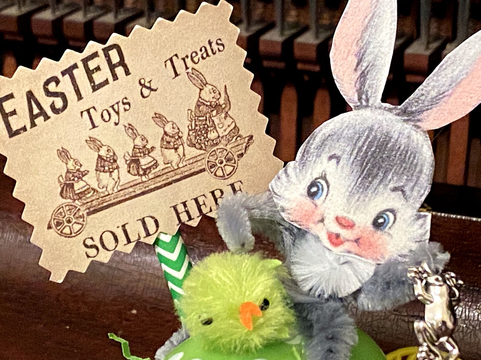 Vintage Easter Decor Easter Bunny Decoration Kitschy Easter - Etsy