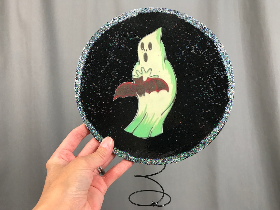 Halloween Tree Topper Vintage Halloween Spooky Ghost Topper - Etsy
