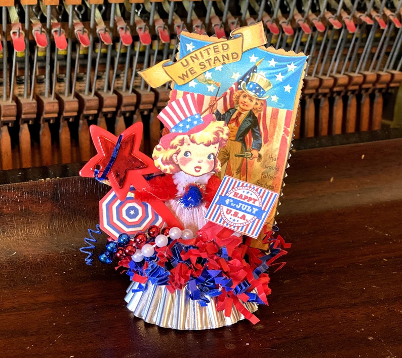 Vintage Patriotic Decor Vintage Americana Chenille Decoration - Etsy