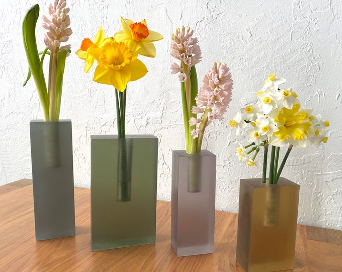 Translucent Resin "ingot" Flower Vases, Perfect for Your Home Decor! - Etsy