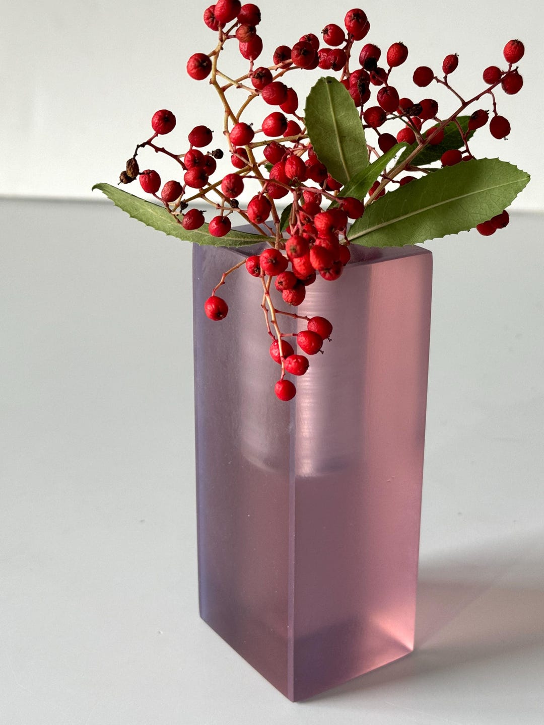 Translucent Resin Ingot Flower Vases: Amethyst Vase - Etsy