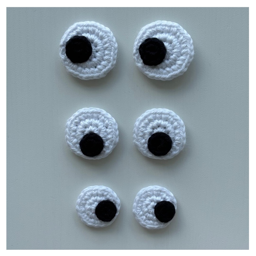 Crochet Amigurumi Eyes Patterns, 3 Sizes, Beginner-friendly, PDF ...