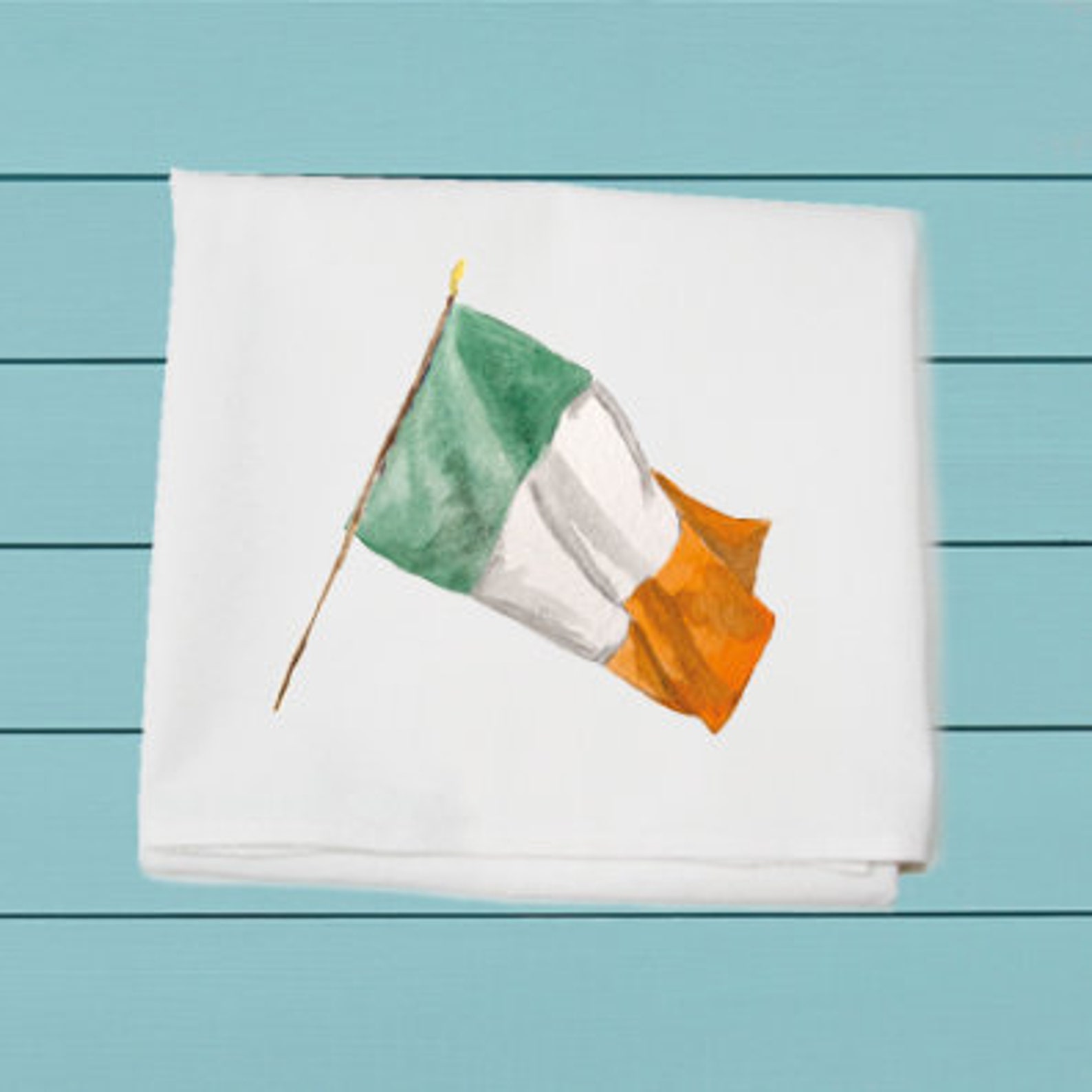 Irish Flag, Flour Sack Towel, St. Patrick's Day, Gift for Her ...