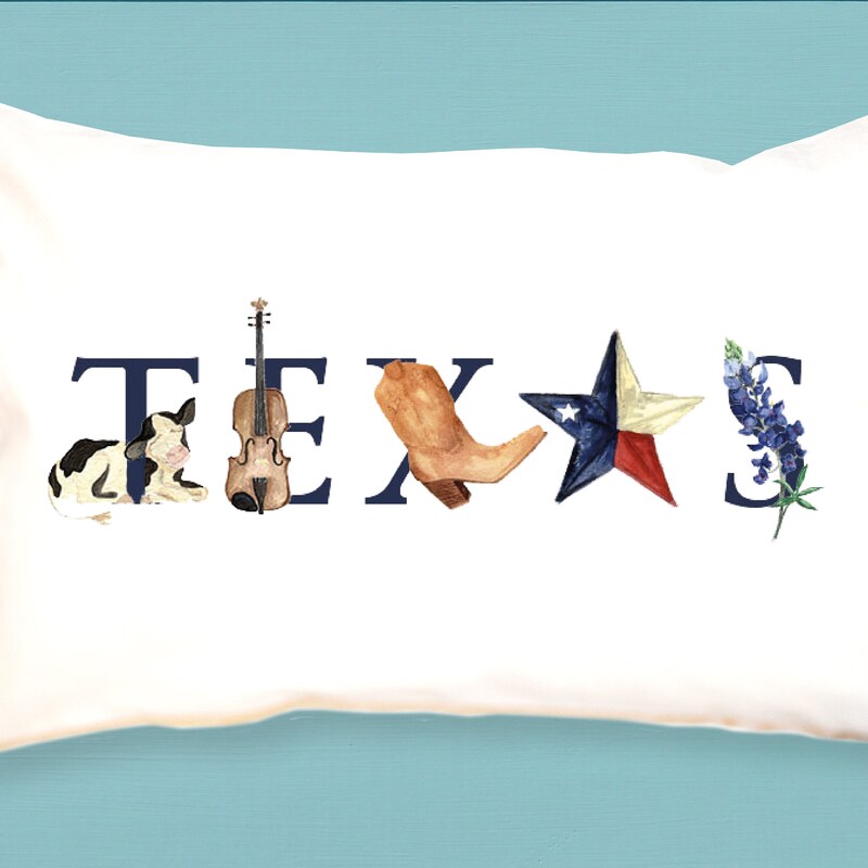 Texas Pillow - Etsy