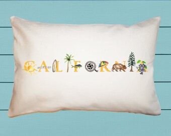 California Pillow | Etsy