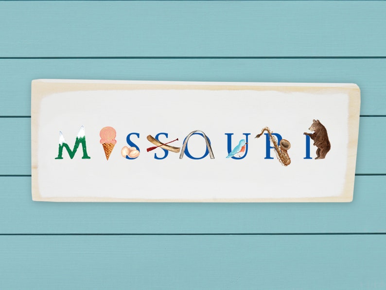 Missouri Wood Block - Etsy
