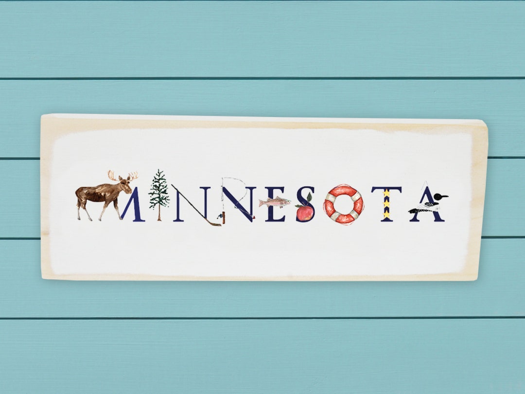 Minnesota Wood Block - Etsy