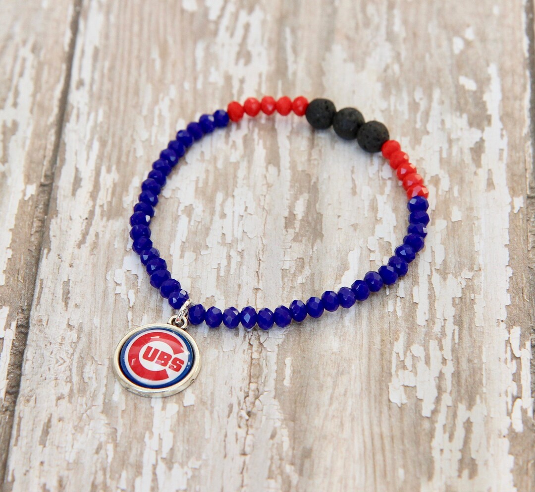 Chicago Cubs Essential Oil Bracelet, Diffusing Jewelry, Aromatherapy ...