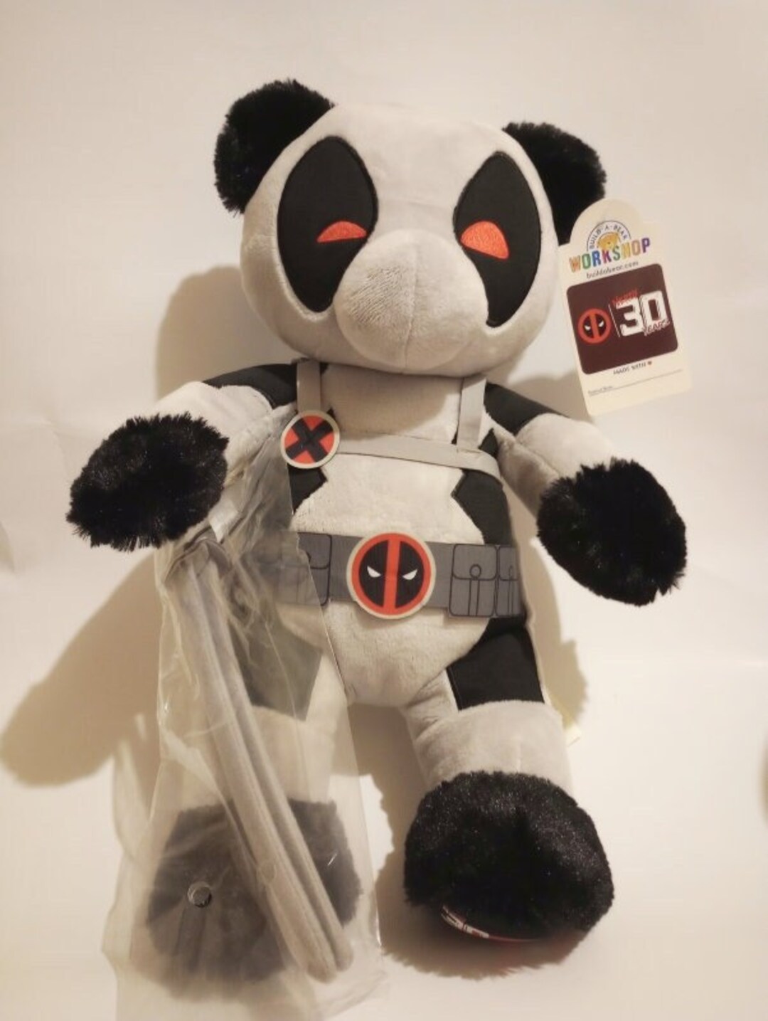 Build a Bear Deadpool Plush Marvel Avengers BAB Toy 30th Anniversary ...