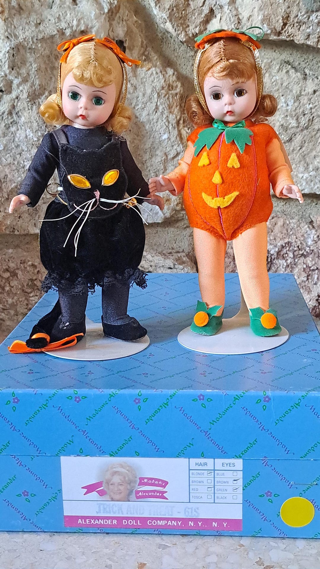 Madame Alexander - Trick & Treat - Two Dolls in One Original Box With ...