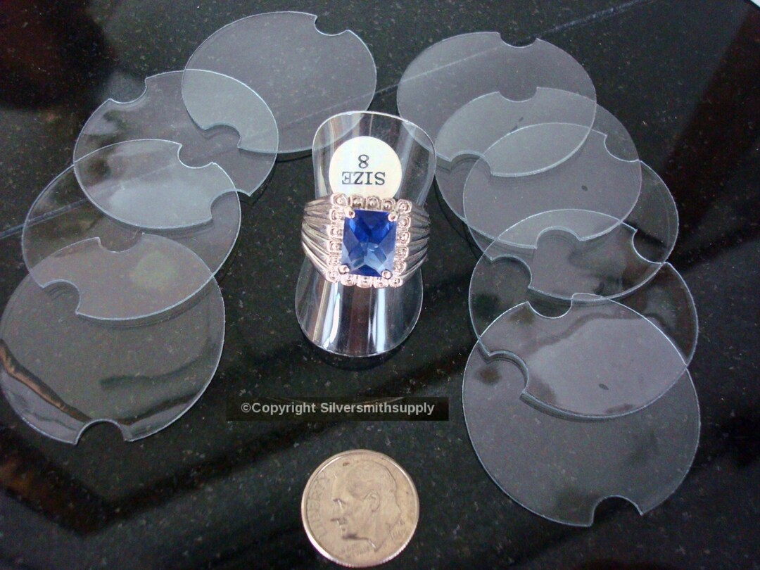 10 Finger Ring Displays Clear Flexible Plastic Ring Display Ring Stands ...