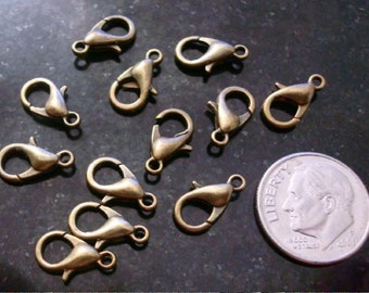 12 Copper Plated Metal Lobster Claw Necklace Bracelet Jewelry | Etsy