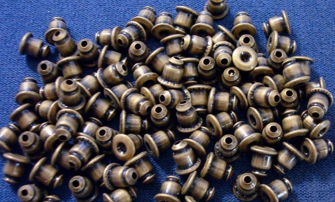 100 Earring Backs Bullet Clutches Strong No Tip Antique Bronze Plated ...