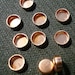 Bezel Cups Copper 6mm Round Machine Made Smooth Edge 10 Bezel Cups ...