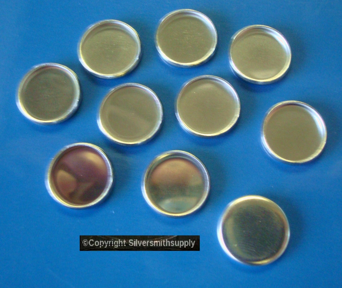 Bezel Cups Stainless Steel 12mm Round Plain Edge 10 Bezel Cups FPS168 ...