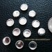 12 Bezel Cups Silver Plated 6mm Round Machine Made Plain Edge Bezel ...