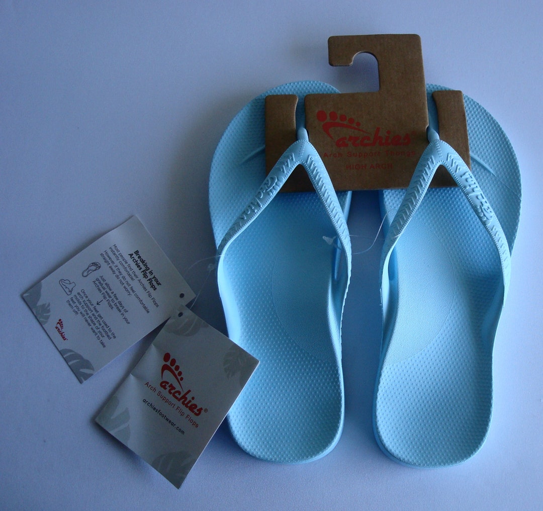 Archie's Arch Support Thong Sandals Men Size 4 / Women Size 5 Turquoise ...