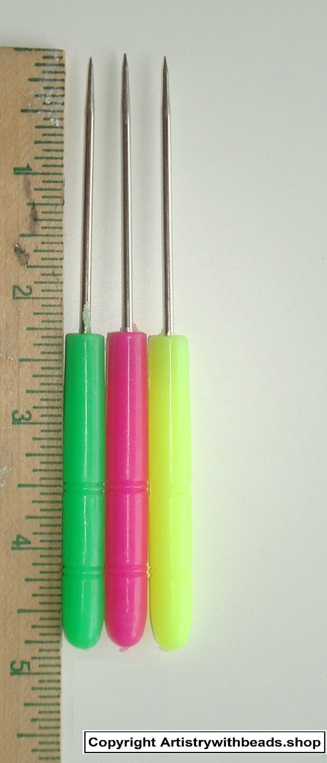 AWLS Beading Leather Work Awl Punch Sewing Tool Steel Plastic 3 Pcs 4 ...