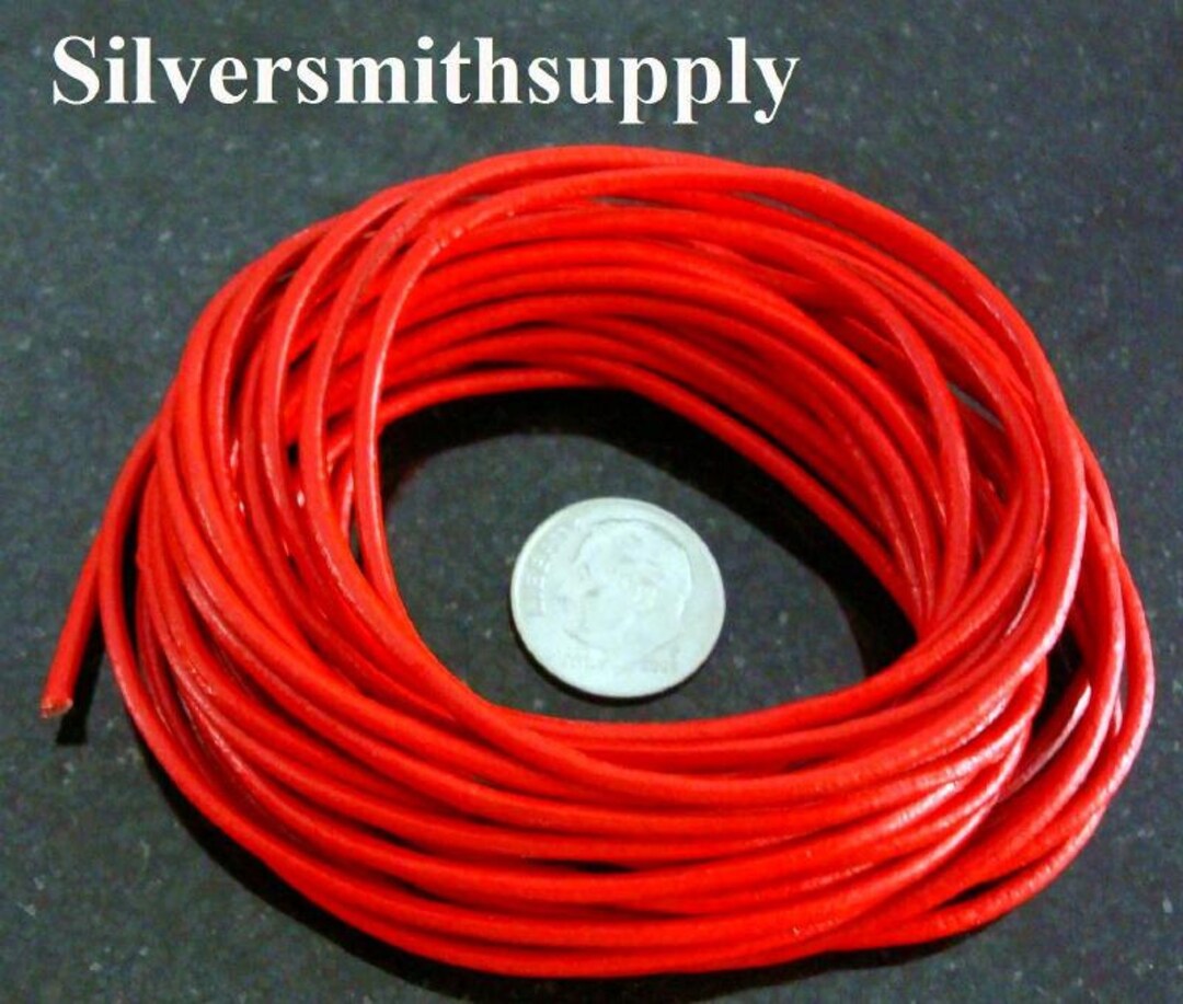 Red Leather Cord, 2mm Beading Lace - 15 Feet M052 - Etsy