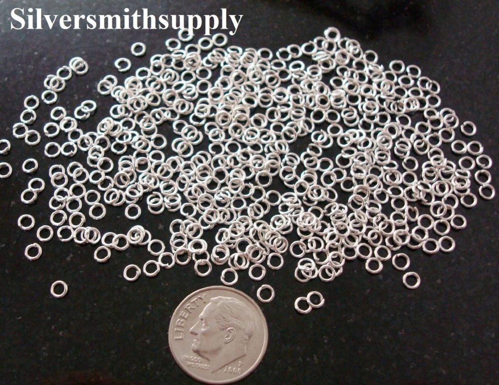500 3mm Open Sterling Silver Plated JUMP RINGS 22 Gauge Round - Etsy