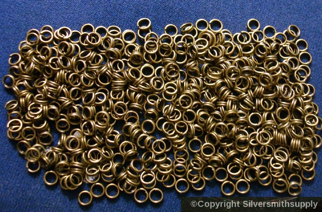 Split Ring Beading Links 4mm Bronze Plated Split Rings Jump Rings ...