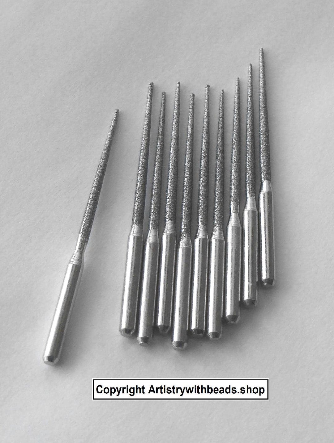 1 or 10 Diamond Drill Bits, Tapered Reamer Drill Bits Tips Drill Stone ...