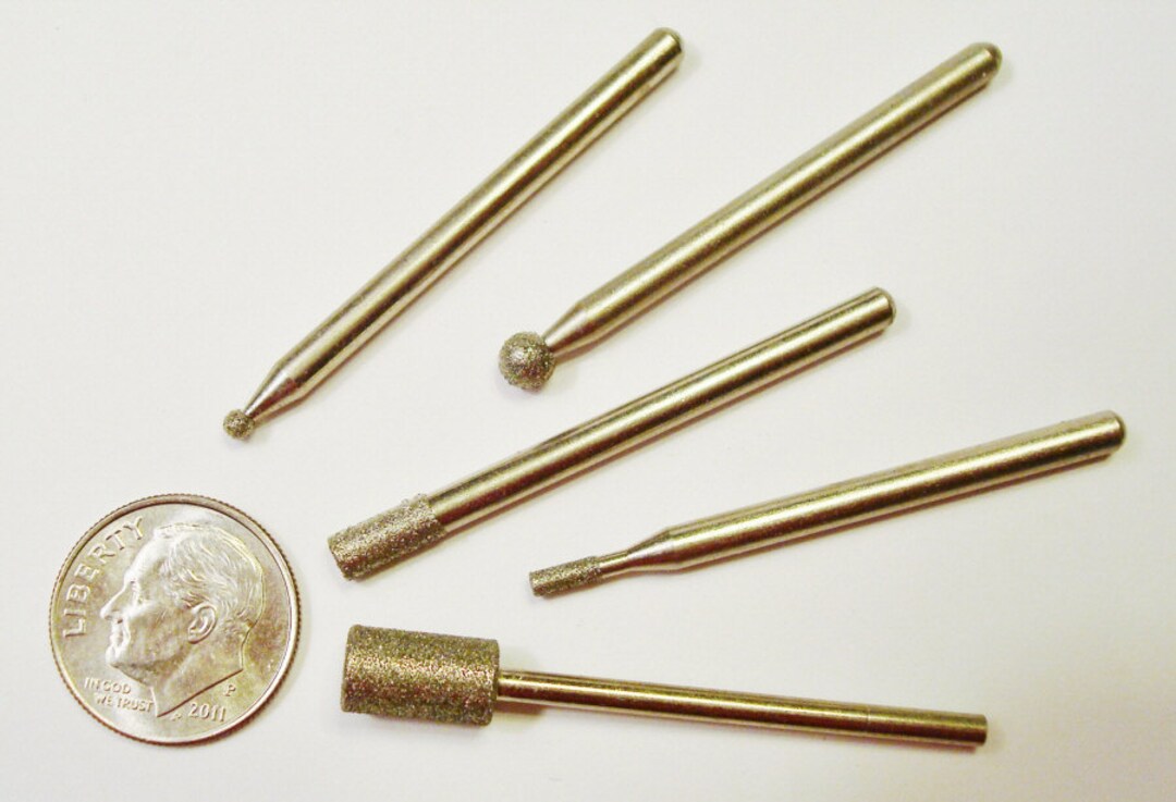 Diamond Drill Bit Shaped Tip Sampler 3 Pcs Various Shapes Grit Styles ...