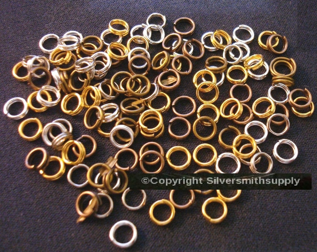 5mm Split Ring Clasps 5 Color Plated Finishes Split Ring Jump Rings ...