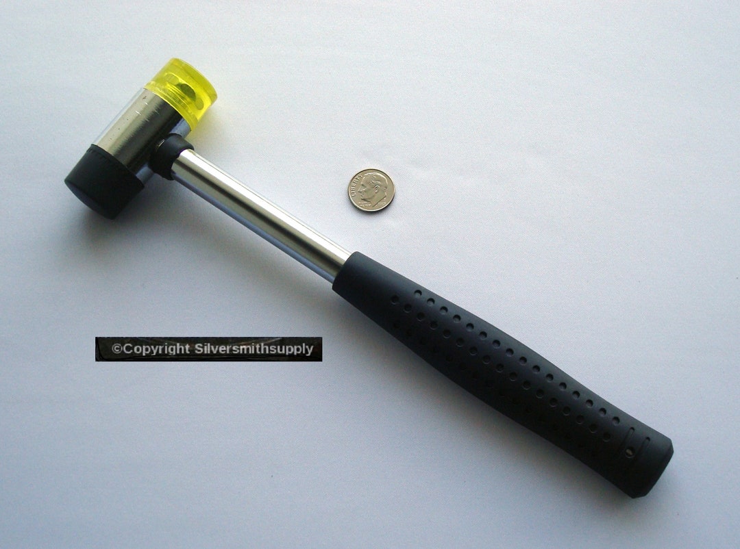 Nylon-rubber Tipped Metal Forming Hammer 2 Repl Heads Jewelry Stamping ...