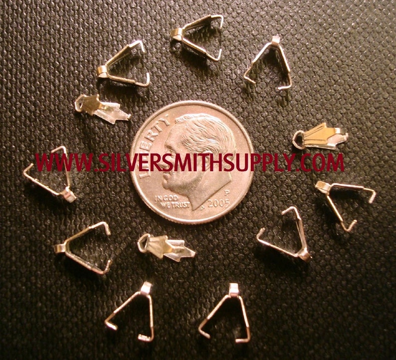 Jewelry Bails Pinch Bail Jewelry Findings for Pendants - Etsy