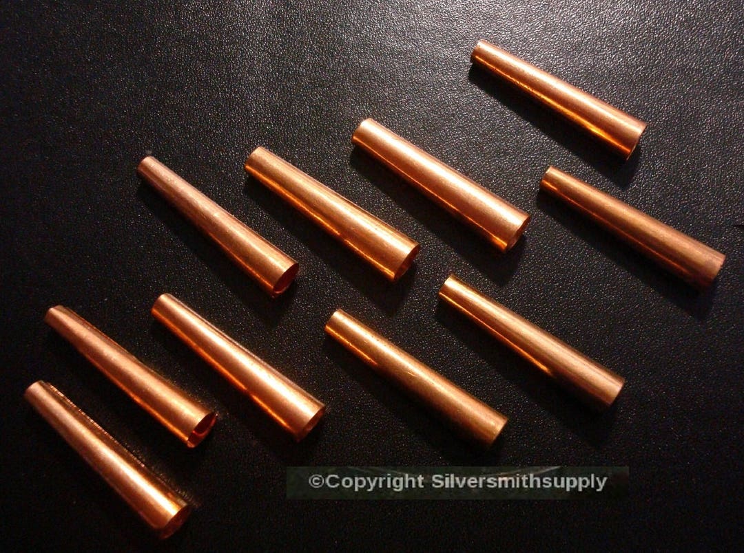 1" Copper Cones Metal Native American Craft Jewelry Supplies Regalia ...