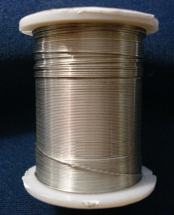 Craft Wire 32ft Silver Plated Round Wire 28 Ga Create Wire | Etsy