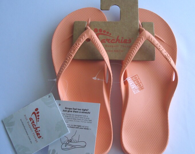 Archie's Arch Support Thong Sandals Men Size 4 / Women Size 5 Orange - Etsy