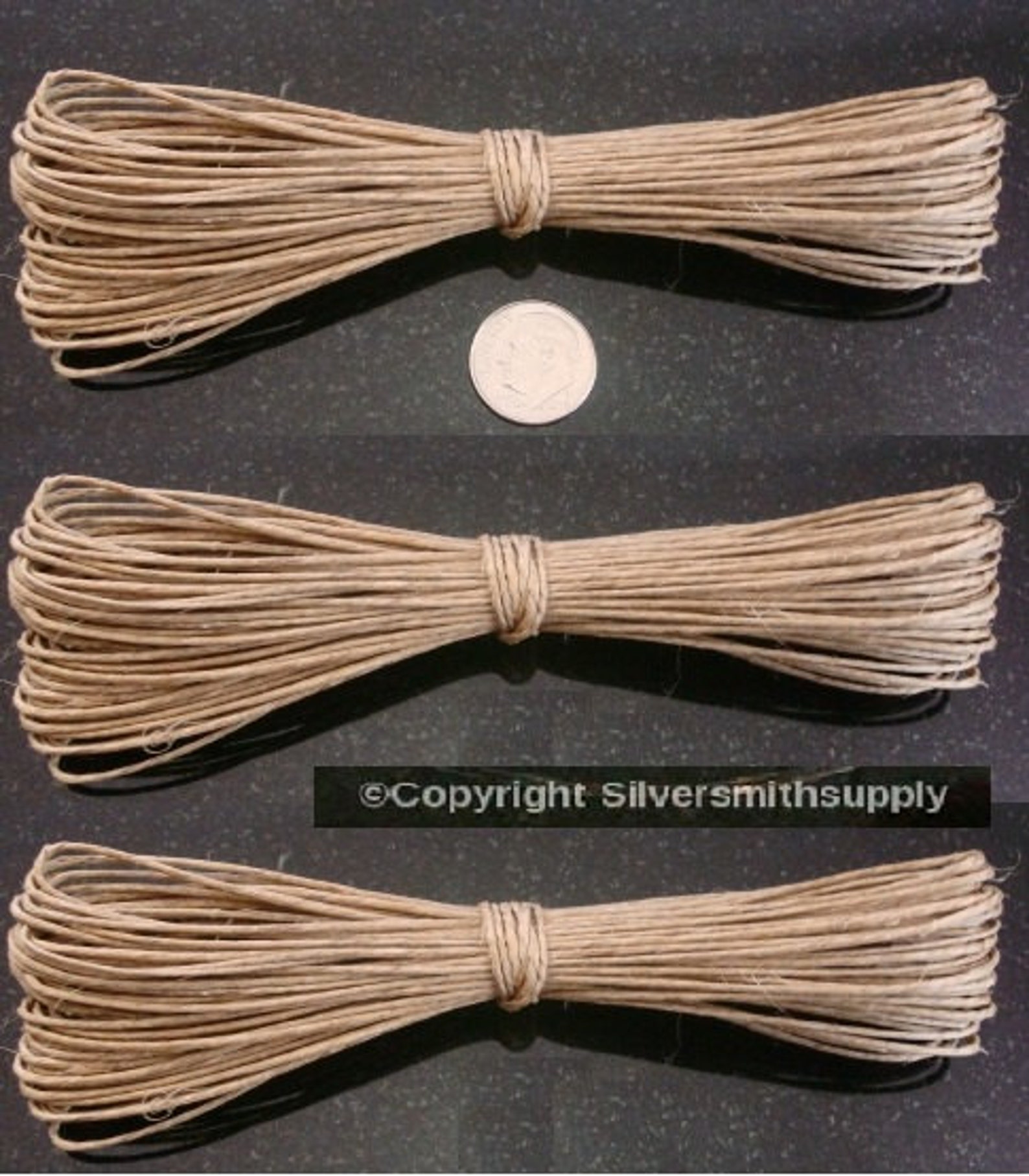 3 ROLLS NATURAL Hemp Beading Cord Natural .5-1mm Create Necklaces Lace ...