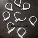 8 Lever Back Earring Findings Silver Open Loop Dangle Earrings - Etsy