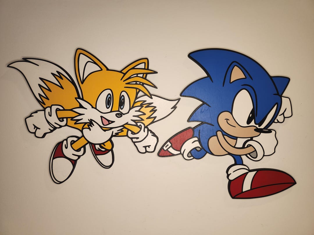 Sonic Tails Sega Wooden Wall Sign - Etsy